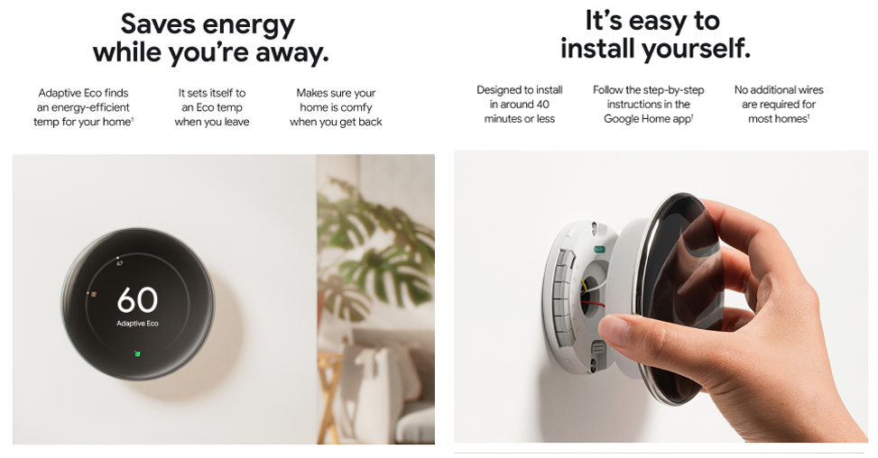 Google Nest Learning Thermostat (Gen 4) - Polished Obsidian